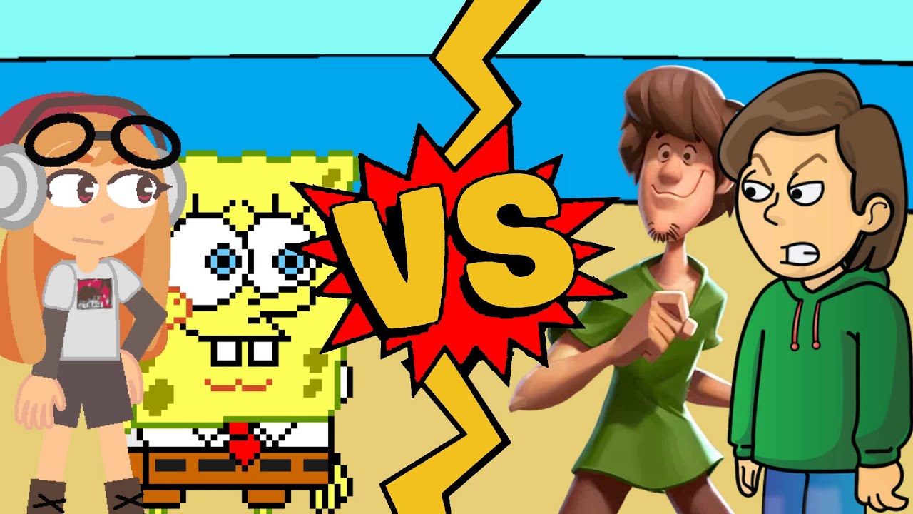 M.U.G.E.N Battles | SpongeBob/Meggy vs Boris Anderson/Shaggy - YouTube