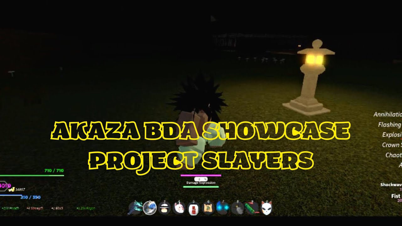 Project Slayers - Showcasing the brand NEW AKAZA BDA - YouTube