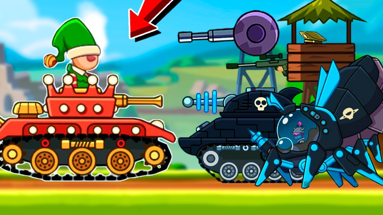 TANK JOKER VS ALL BOSSES in EPIC JOURNEY - Hills of Steel. Games Tanks ...