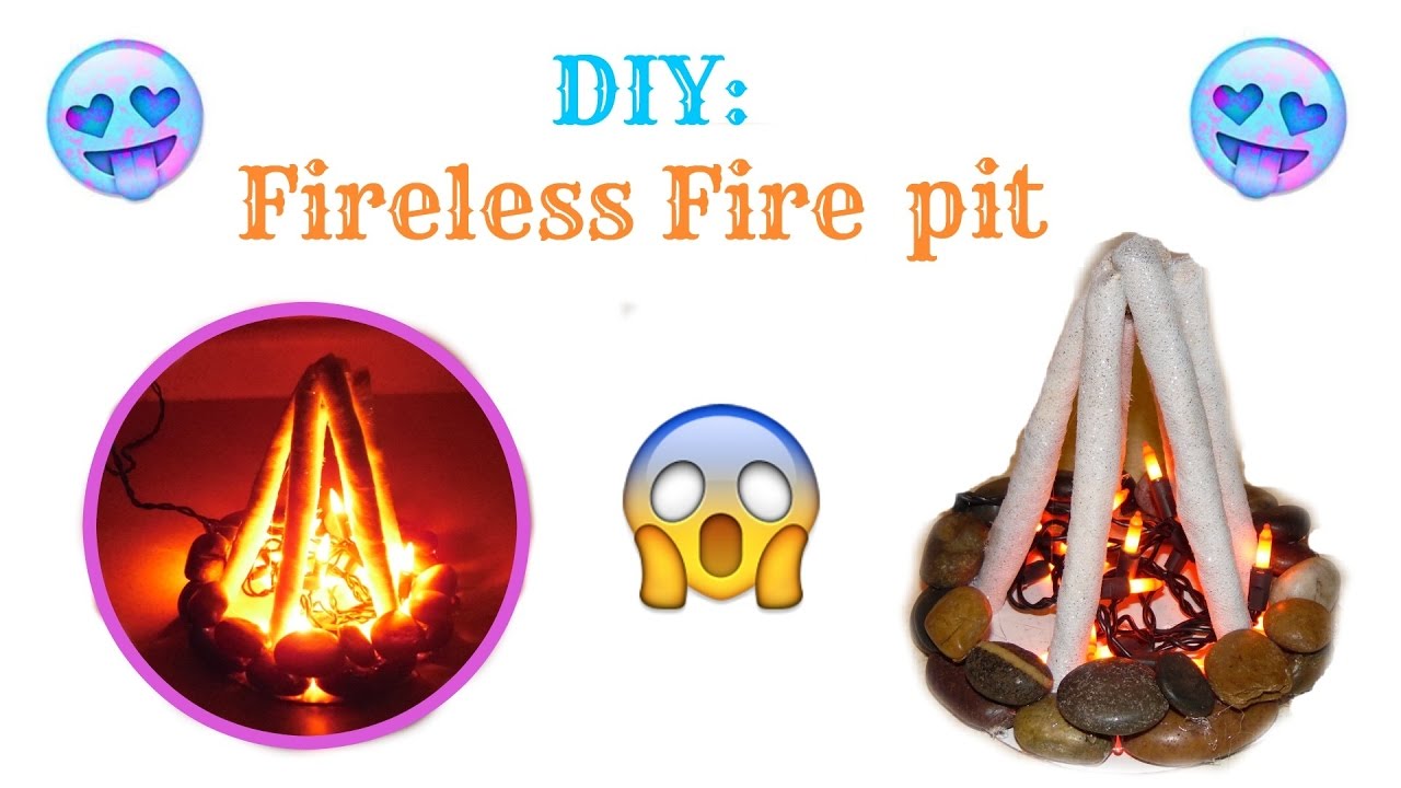 DIY Fireless Fire pit! - YouTube
