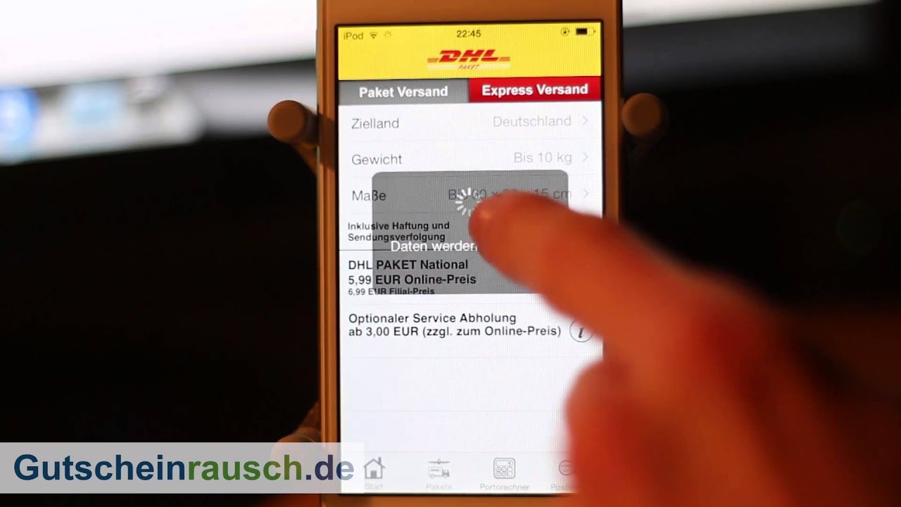 DHL Paket App im Test auf Gutscheinrausch.de - YouTube