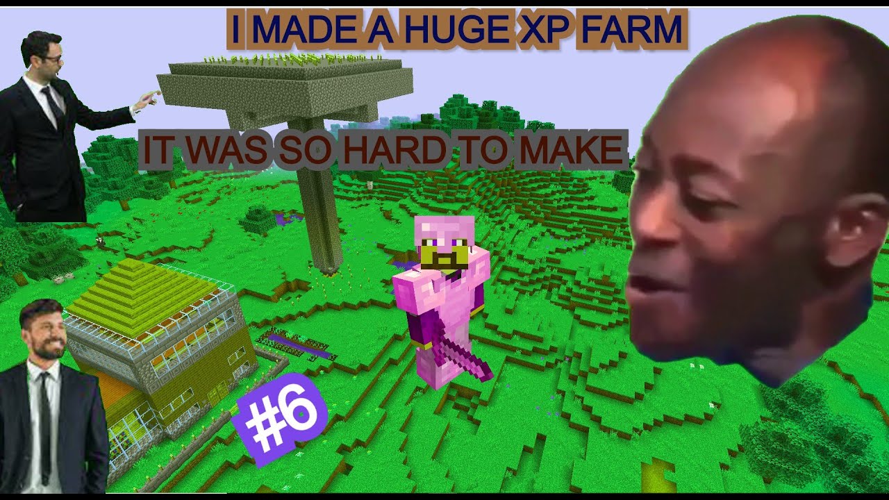 I MADE A HUGE XP FARM || MINECRAFT #6 - YouTube
