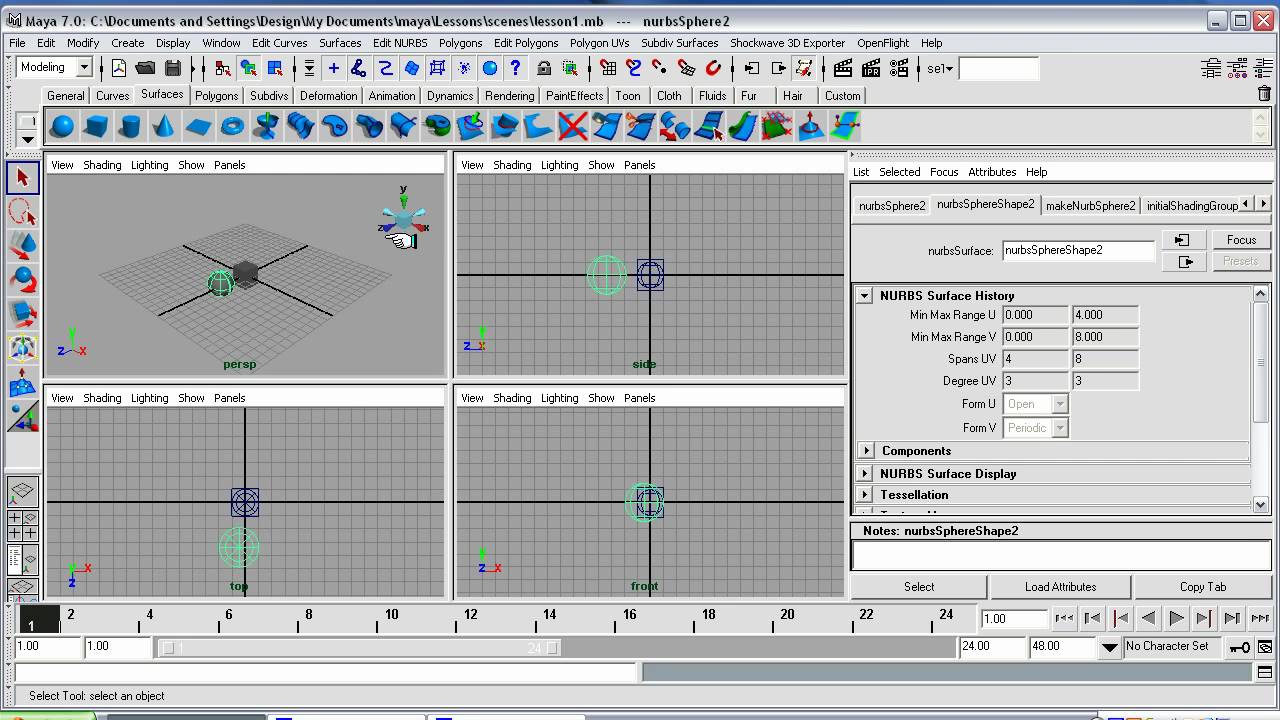 MAYA 7 Unlimited - Training 1a - Panels and Navigation - YouTube