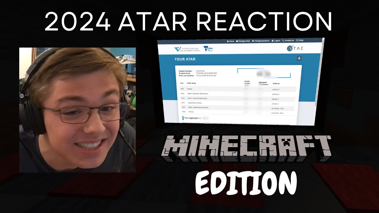 2024 ATAR REACTION (minecraft edition) - YouTube