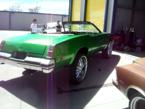 77 drop top cutlass on 26s pt.2 - YouTube