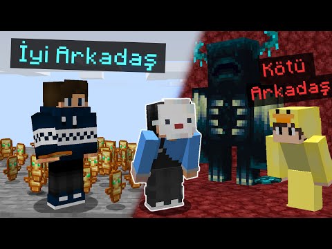 Minecraft'ı Bitiriyorum ama Arkadaşım Engel ya da Yardımcı Oluyor..