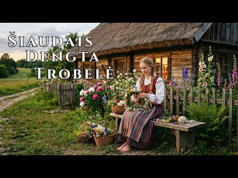 Šiaudais Dengta Trobelė – Lietuvių Liaudies Daina (Lithuanian folk song)