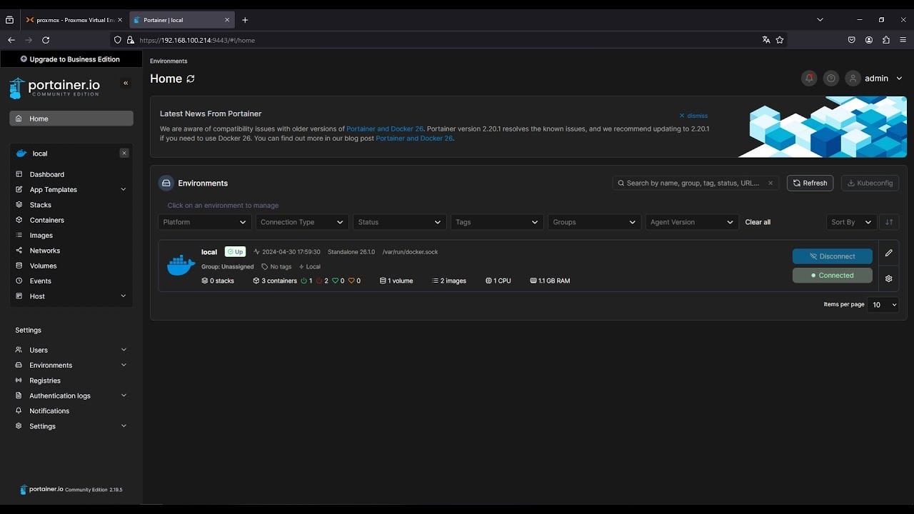Proxmox, Instalando Docker y Portainer manualmente, en un contenedor ...