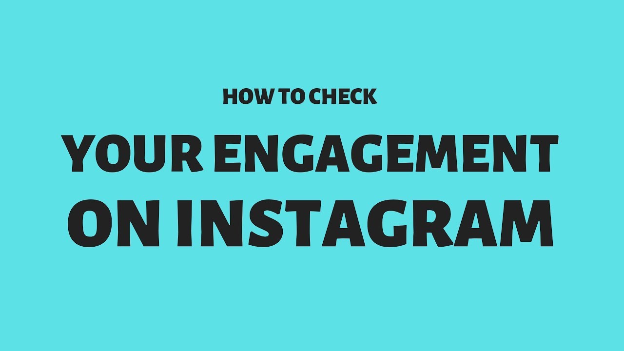 How to Check your Engagement on Instagram - 2019 IG Tips - YouTube