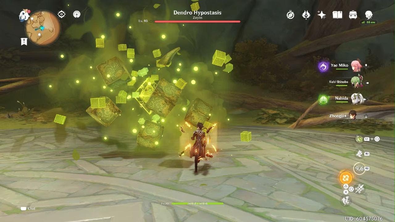 Genshin Impact Yae Nuking Dendro Cube - YouTube