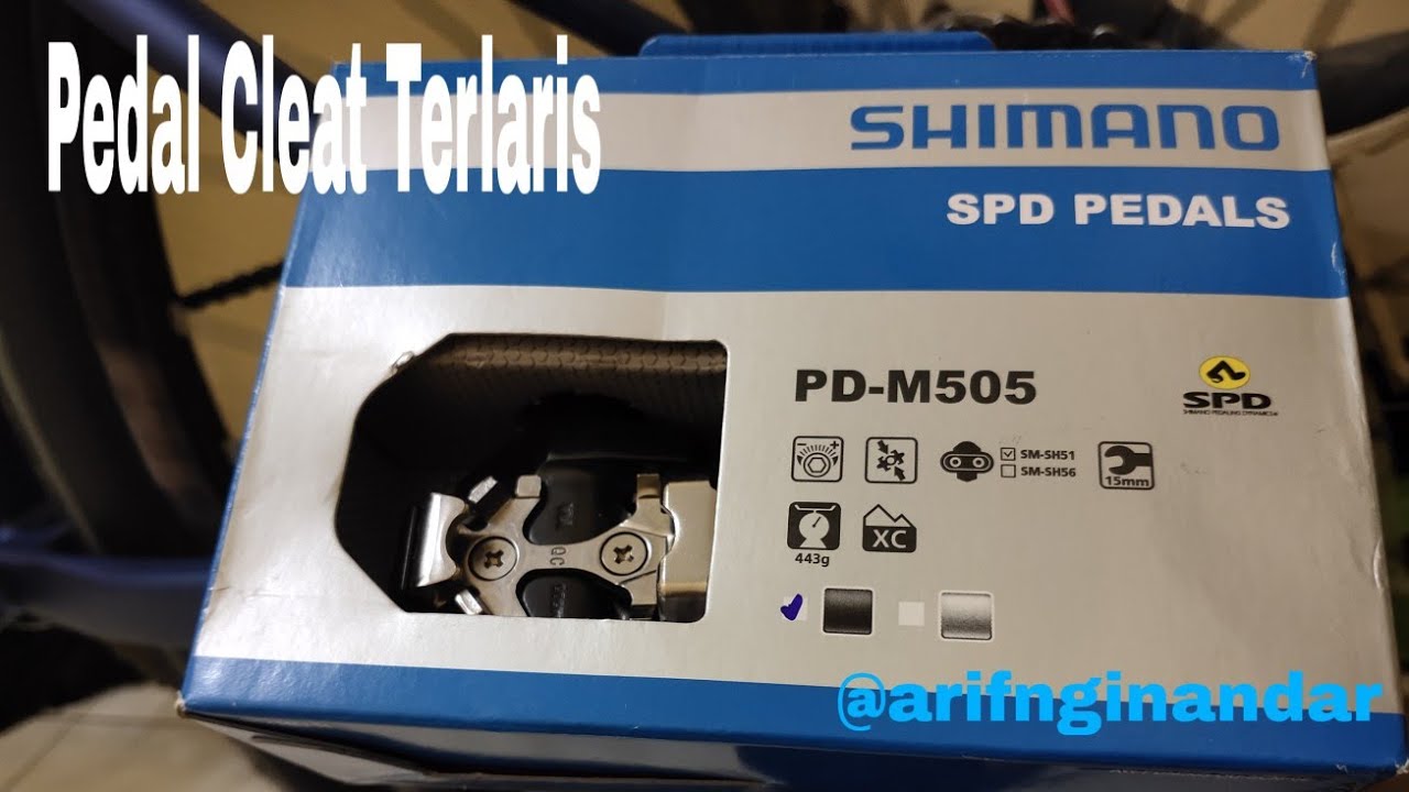 Pedal Cleat Sepeda MTB Terlaris SHIMANO M505 - YouTube