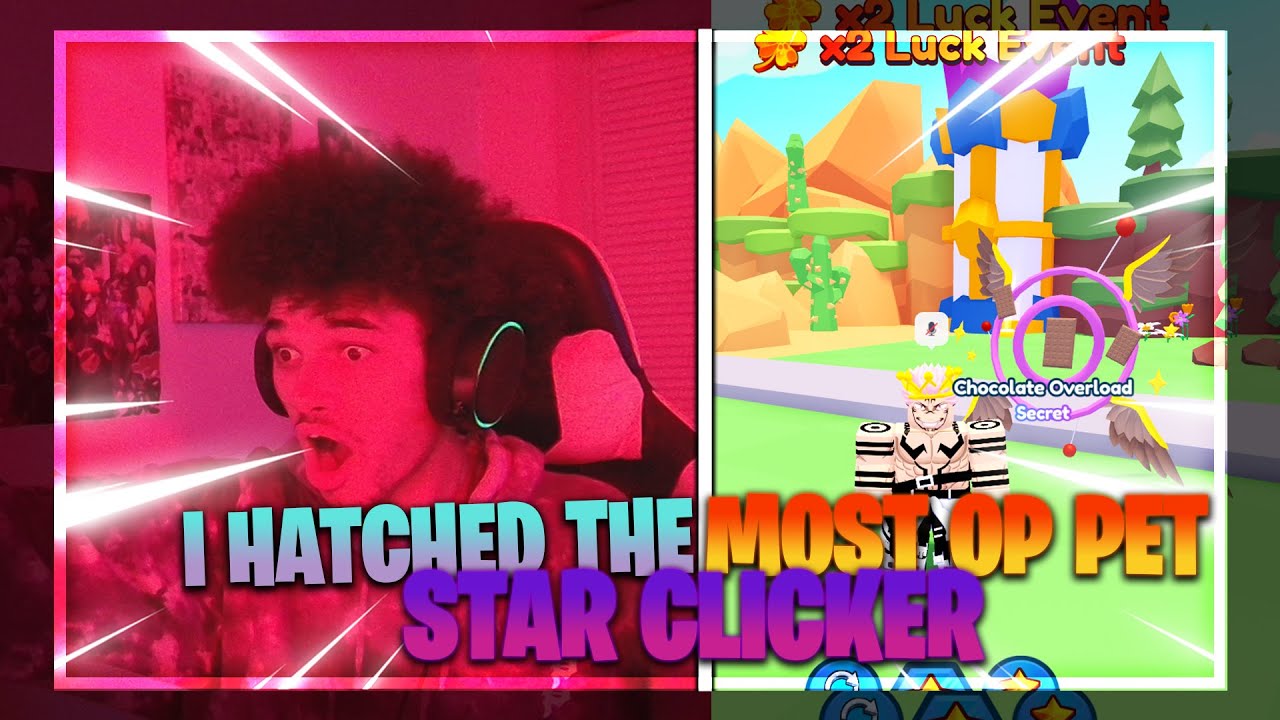 I HATCHED THE MOST OP PET IN ROBLOX STAR CLICKER - YouTube