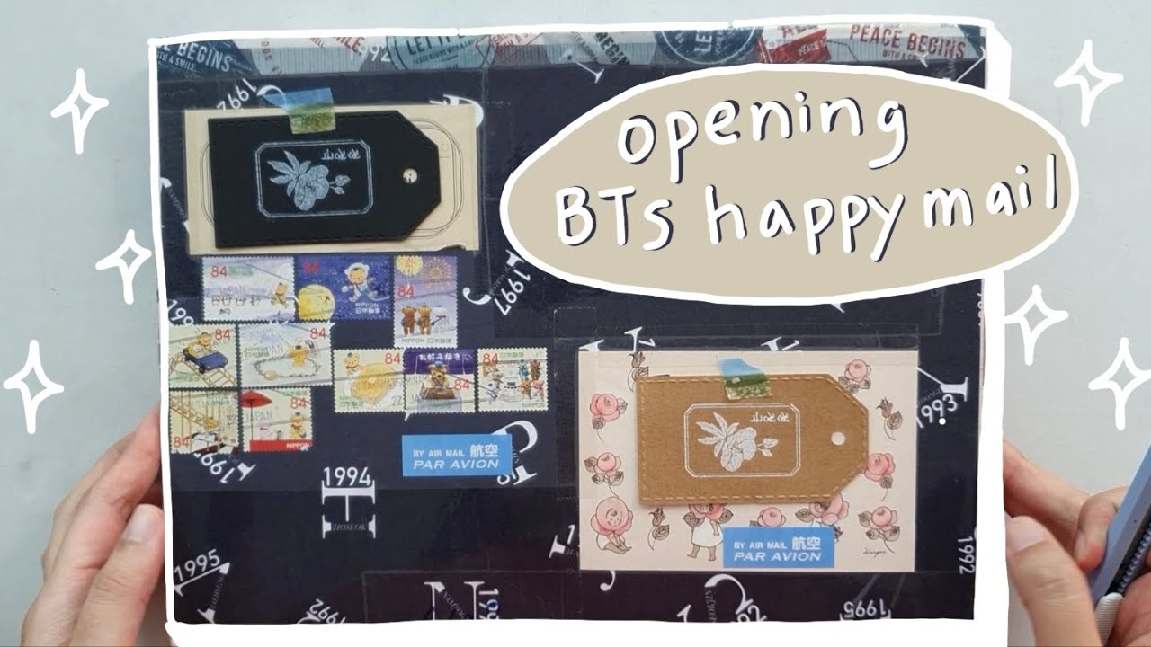 Open Happy Mail - Beautiful BTS Collage - YouTube