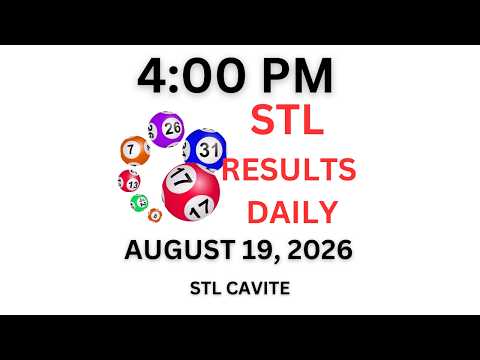 STL Cavite 4:00 PM Draw Results - August 19,  2026 (LIVE UPDATE)