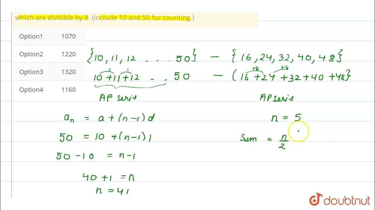 Find the sum of all numbers in between 10–50 excluding all those ...