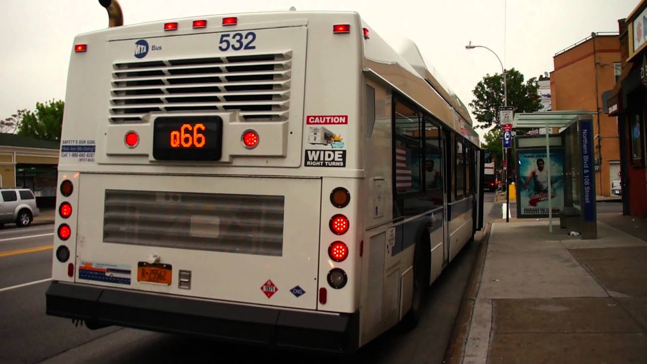 2012 New Flyer C40LF CNG 532 On The Q66 @ 108th Street & Northern Blvd ...