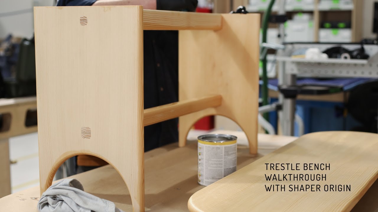Trestle Bench Walkthrough with Shaper Origin - YouTube