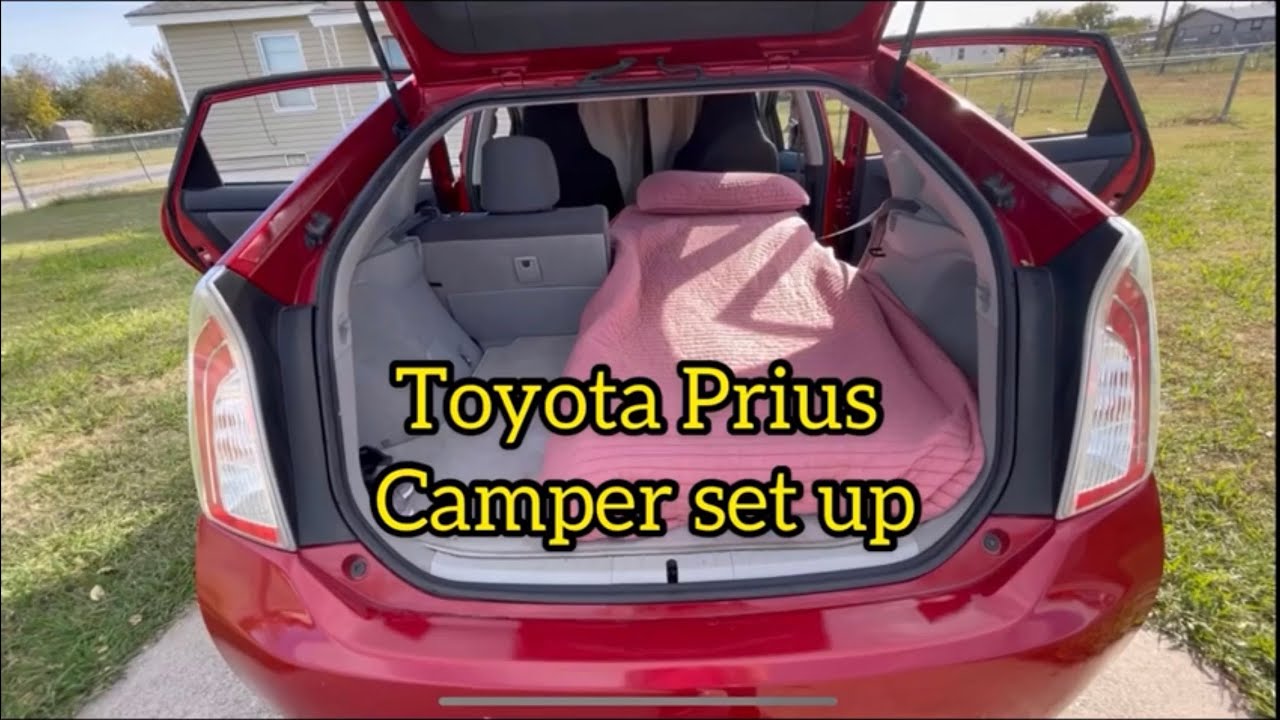Toyota Prius Camper set up - YouTube