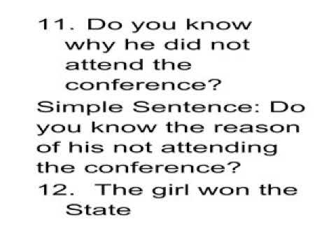 Convert Complex & Compound Sentences into Simple Sentence - YouTube