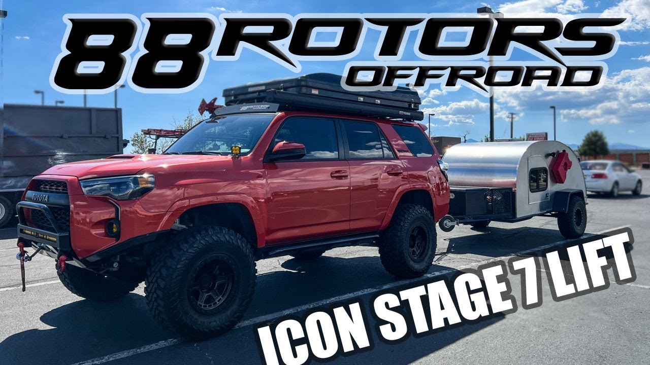 Toyota 4Runner Icon Stage 7 Lift, C4 Fabrications Skid Plates, Westcott ...