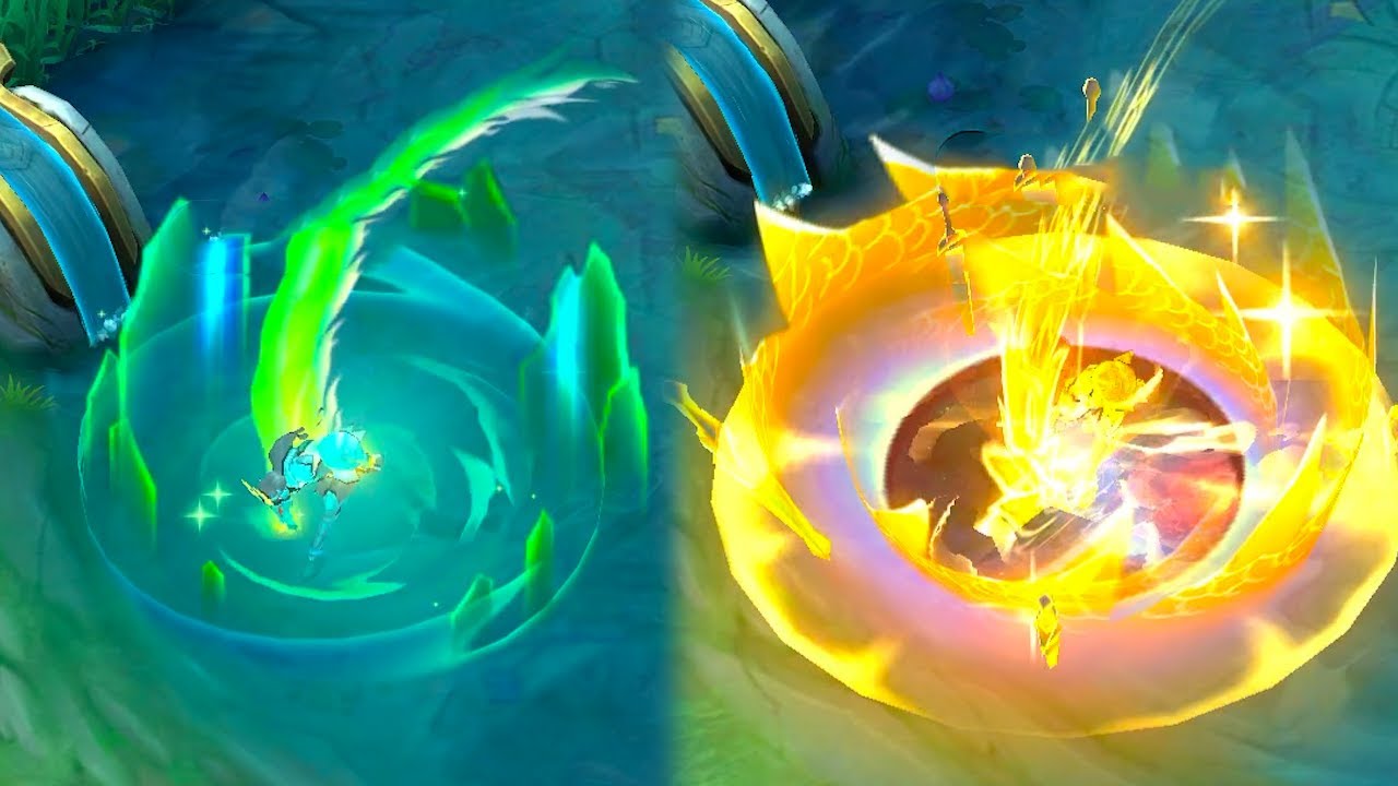 Chou Dragon Shiryu Skin VS Libra Shiryu MLBB Collab Skin Comparison ...