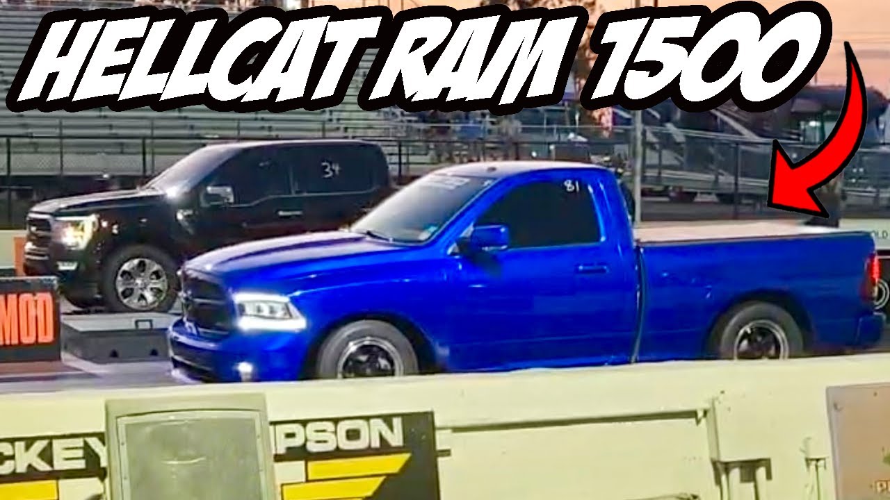 HELLCAT SWAPPED RAM 1500 TRUCK DRAG RACING - YouTube