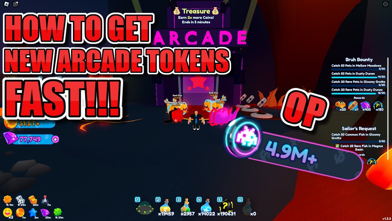 HOW TO GET ARCADE TOKENS FAST!!! Roblox Pet Catchers - YouTube