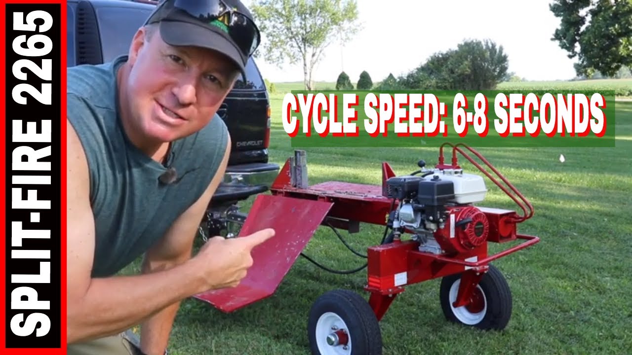 MY ULTIMATE LOG SPLITTER SETUP!! TESTING THE SPLIT-FIRE MODEL 2265 LOG ...