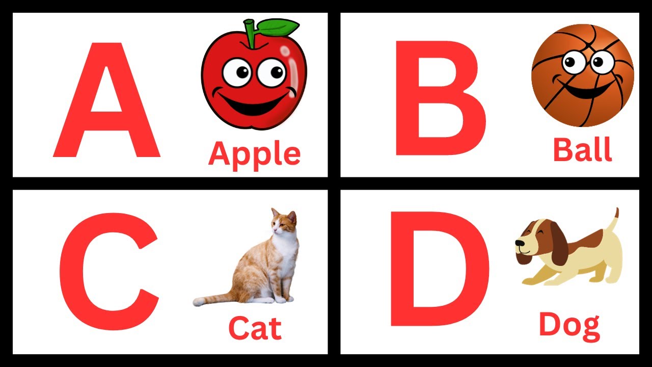 A for Apple | ABCD | A to Z | Alphabet | ABCD Song | Rhymes | Drawing ...