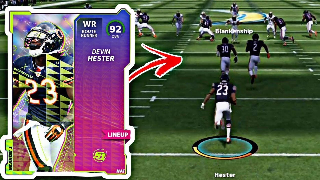 BEST WR IN MUT! 92 OVR DEVIN HESTER GAMEPLAY! MADDEN 22 ULTIMATE TEAM ...
