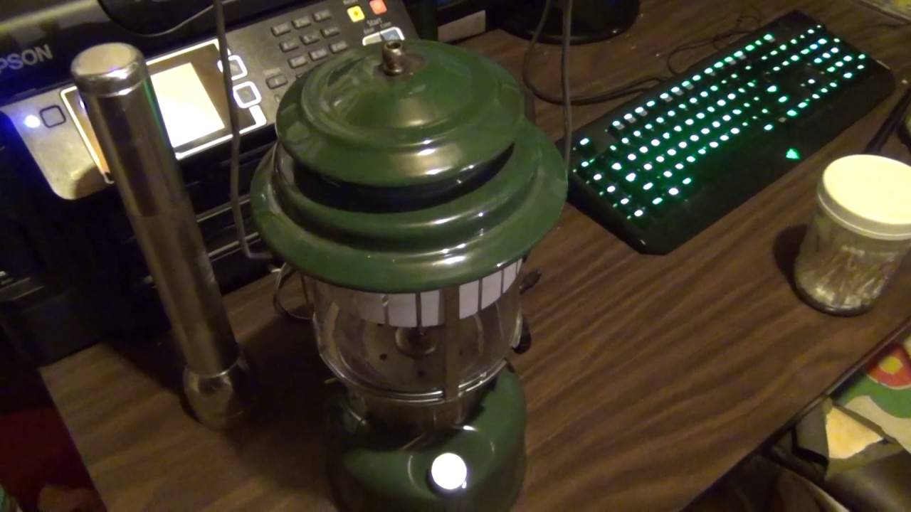 Coleman lantern project, will it run on diesel? - YouTube