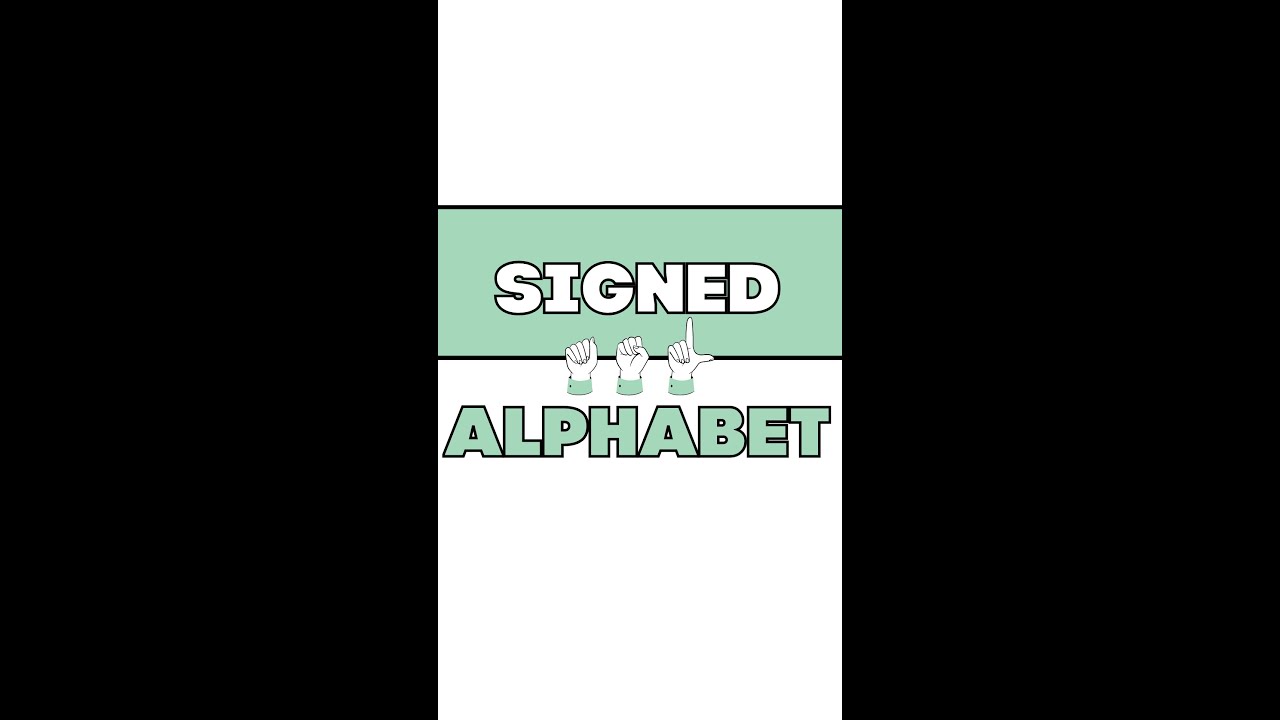 ASL Alphabet Song | ASL Alphabet | The letters of the alphabet | ABC ...