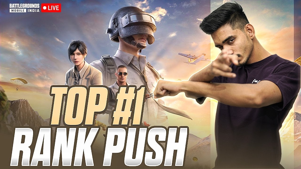GODLIKE ON TOP | BAS EK DIN OR | CONQUEROR RANK PUSH | BGMI LIVE | UZU ...