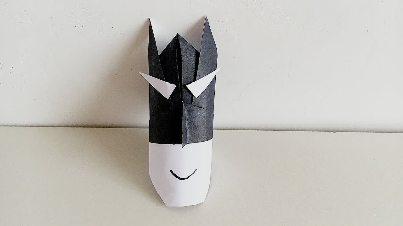 How to Make an Origami Batman Mask Easy – Paper Crafts for kids - YouTube