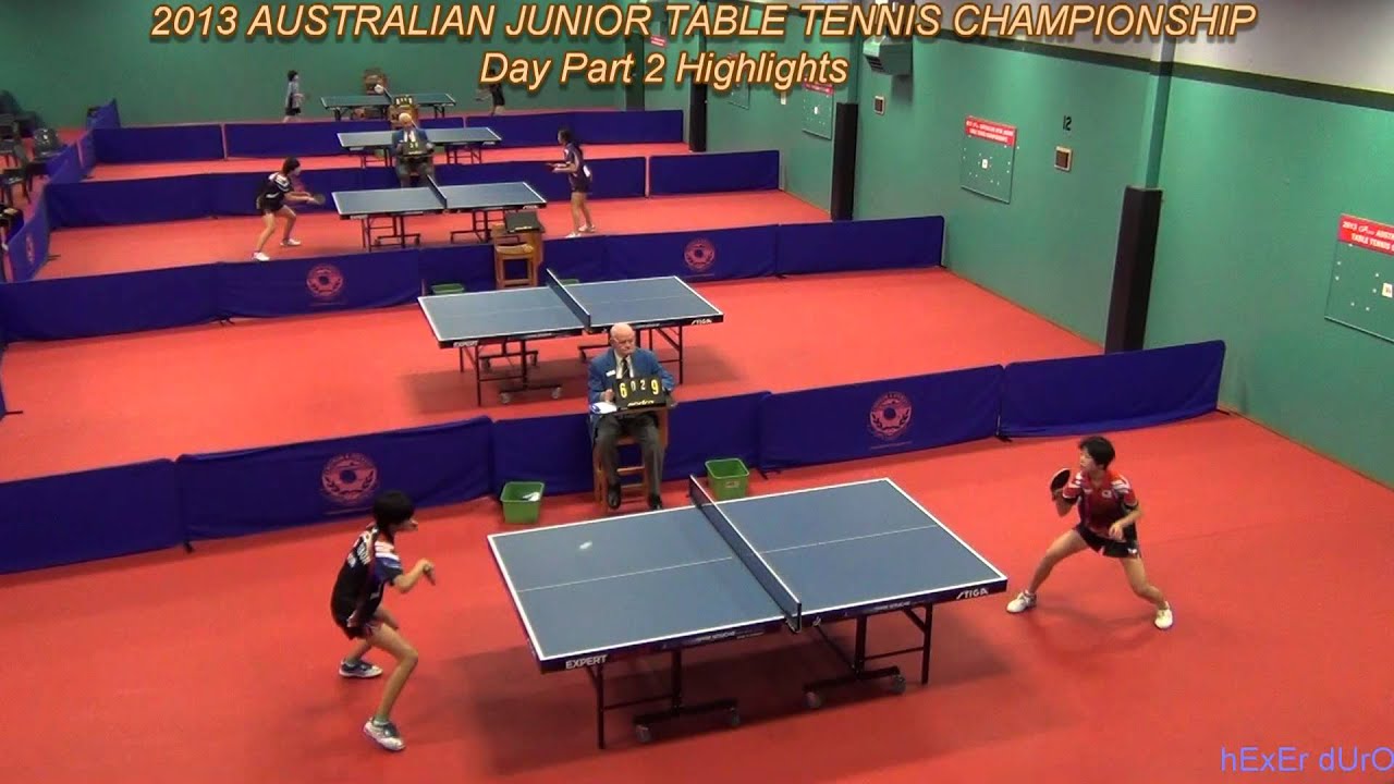 2013 Australian Junior Table Tennis Championship Day 8 Part 2 ...