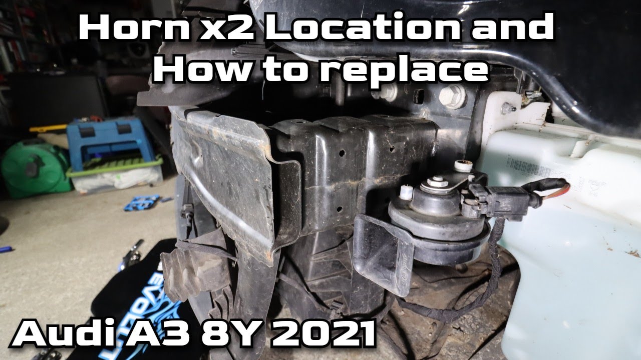 Audi A3 8Y Horn location and how to replace it - YouTube