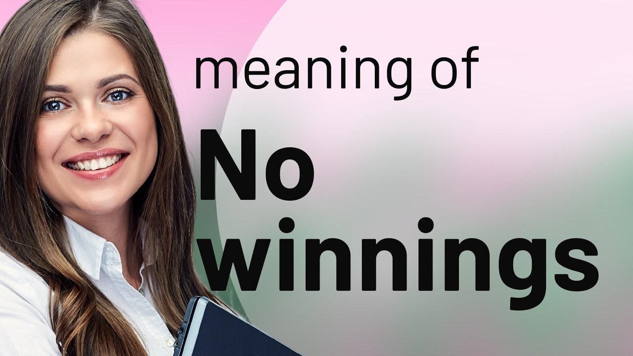 Understanding "No Winnings": A Guide for English Learners - YouTube