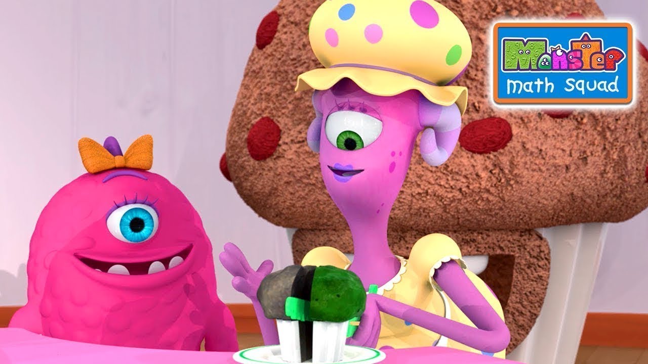 MUFFIN MYSTERY! Monster Math Squad Compilation | Full Episodes - YouTube