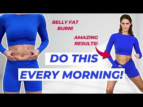Do This Every Morning - 10 MIN Standing Belly Fat Burn (Low Impact, No Jumping)