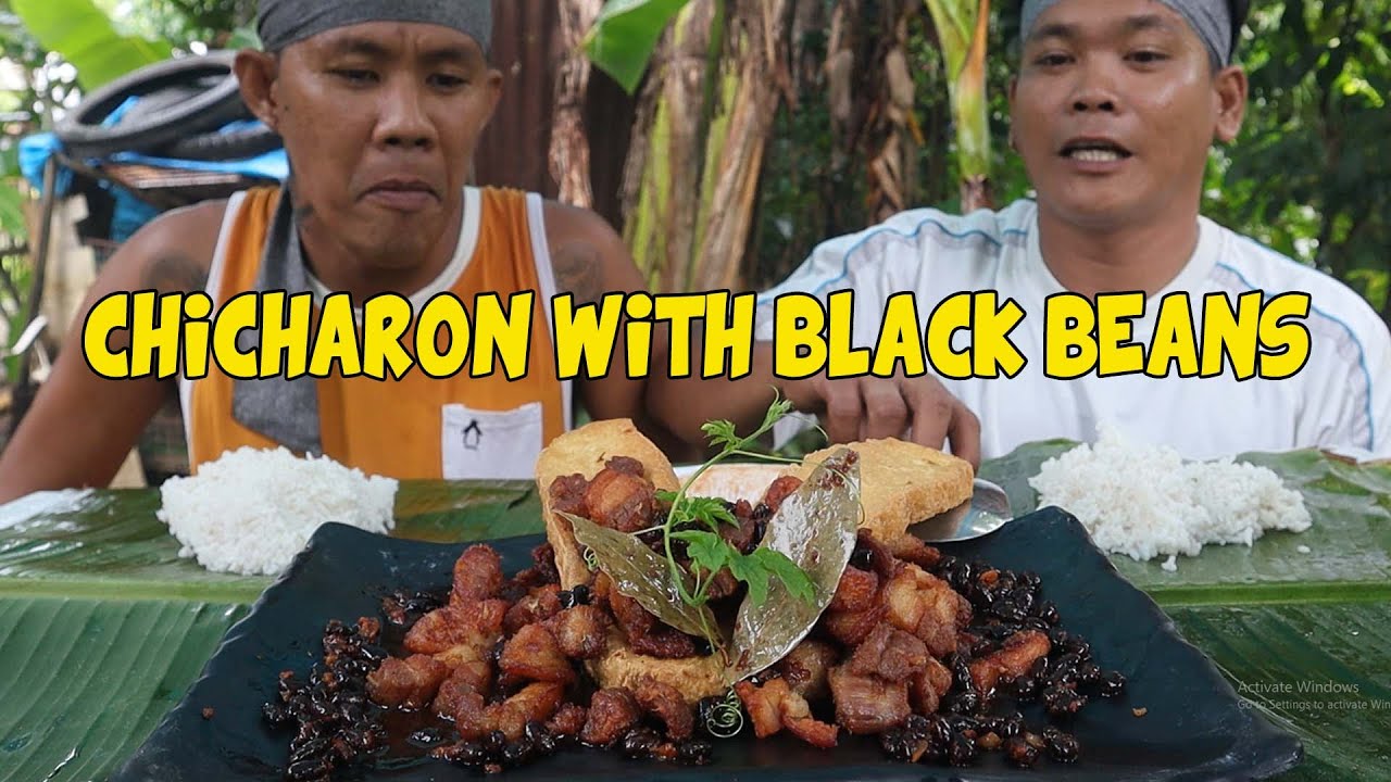 CHICHARON WITH BLACK BEANS - YouTube