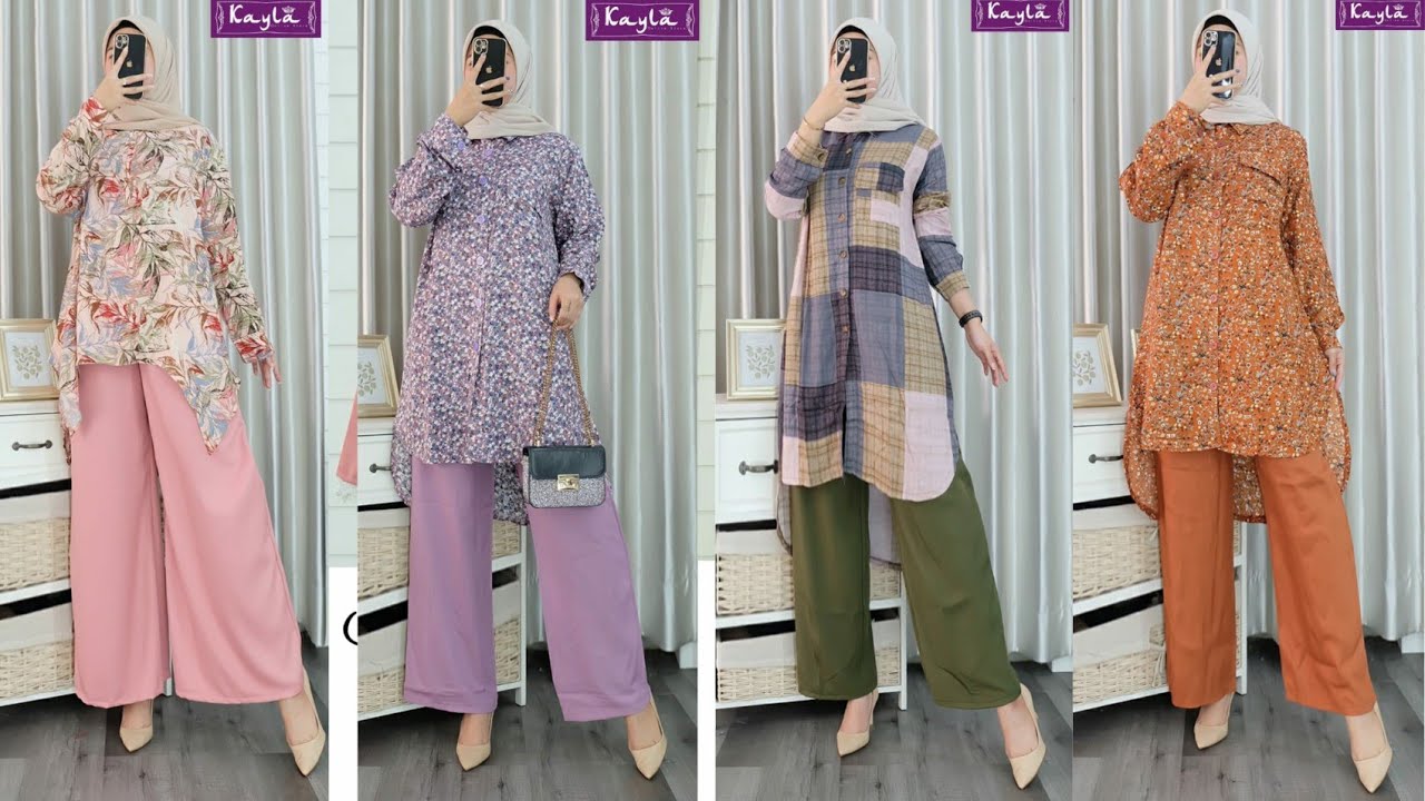 SETELAN ONE SET MOTIF BUNGA2 TERBARU - YouTube