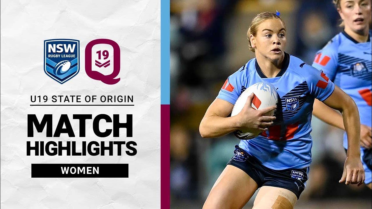 U19s Women’s State of Origin | Sky Blues v Maroons | Match Highlights ...