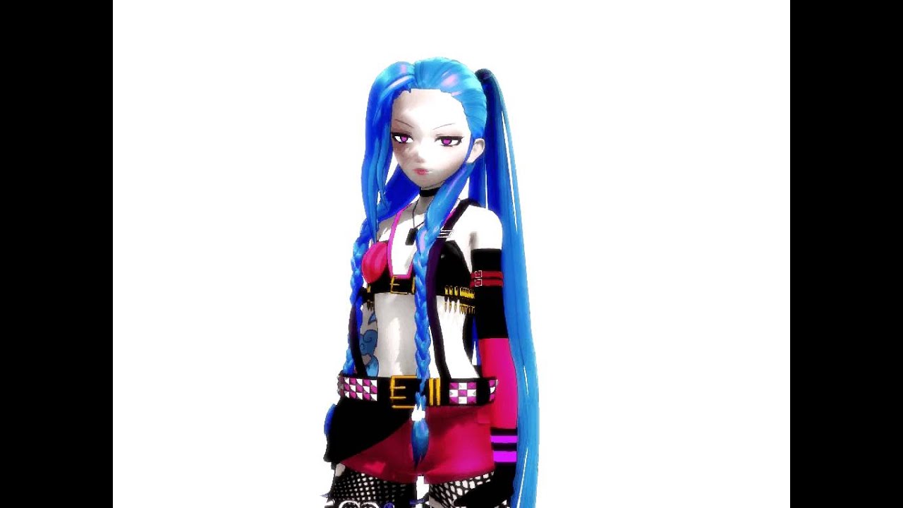 LoL MMD When Jinx tries to sing - YouTube