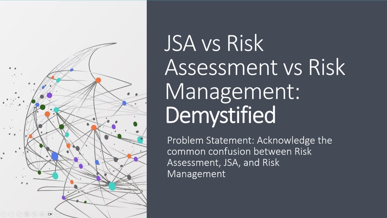 JSA VS Risk Assessment RA VS Risk Management - Demystified English ...
