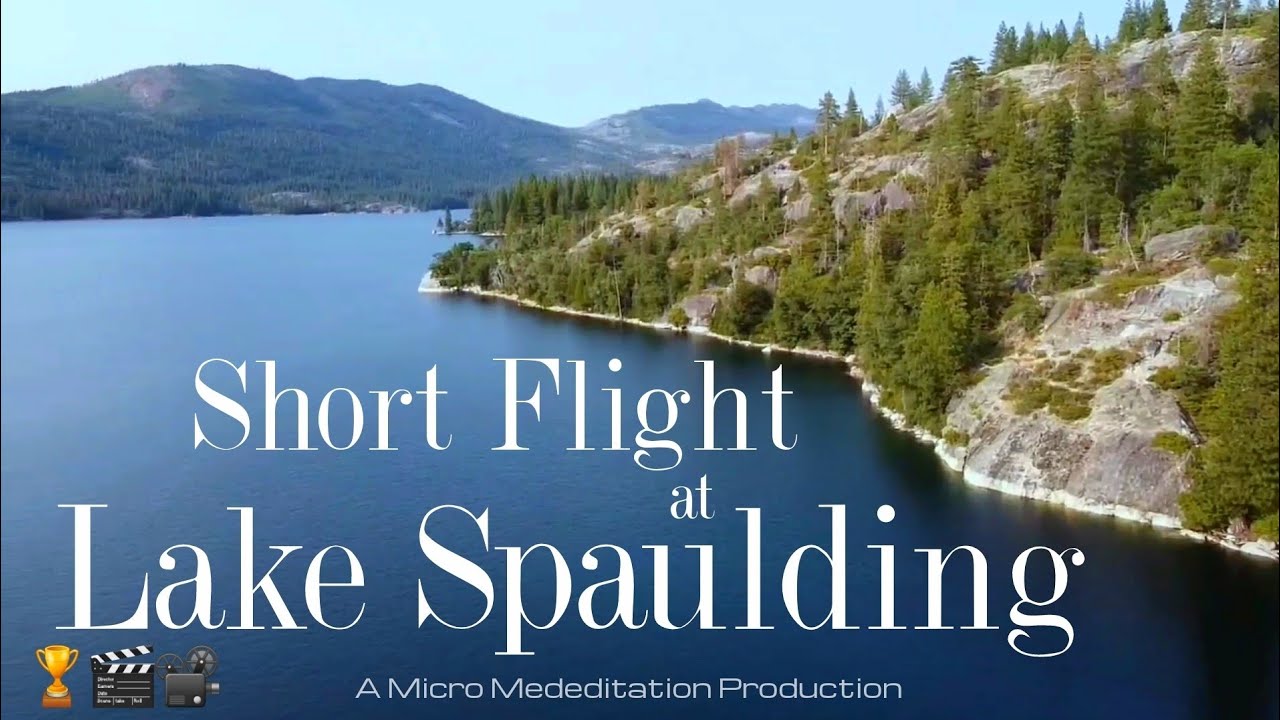 Short Flight over Lake Spaulding. Low battery and smoke filled skies ...