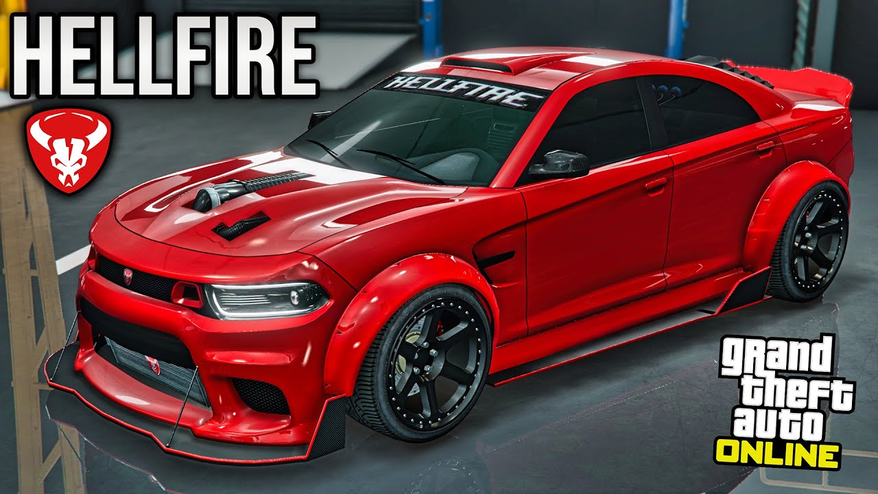 Buffalo STX Hellfire Custom (Dodge Charger SRT Hellcat) - GTA 5 Vehicle Customization - YouTube