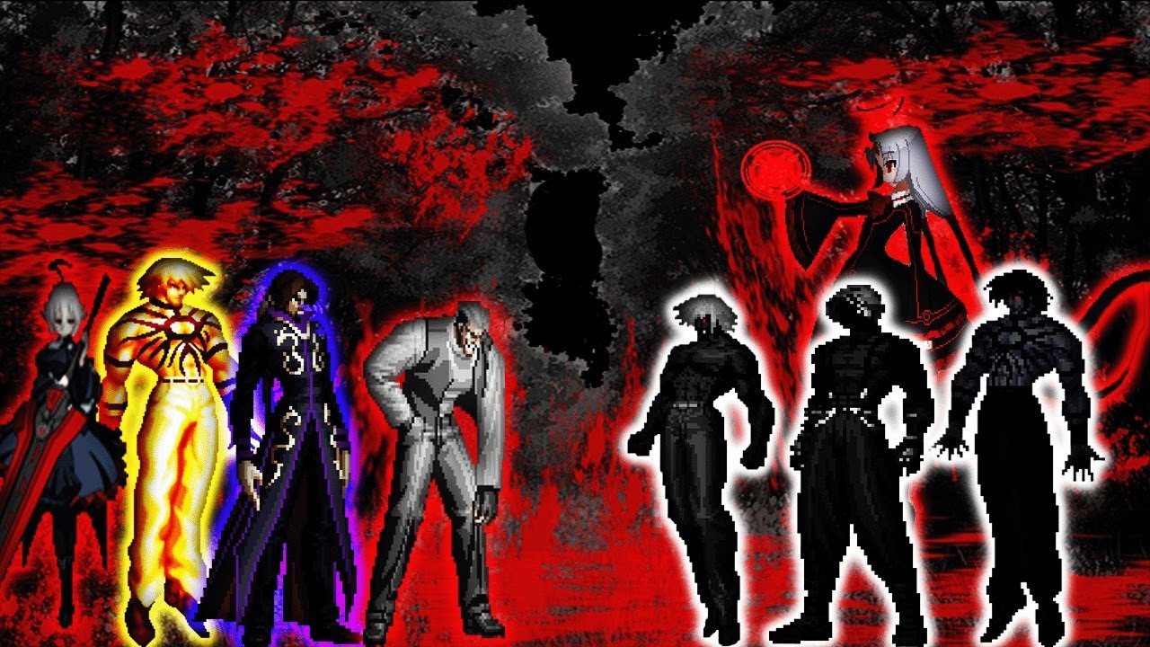 KOF MUGEN Nightmare Wolf, Psyqhical, Phoenix Orochi & Ceridwen vs Eater ...