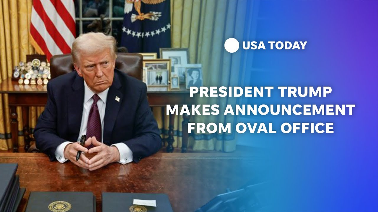Watch live: President Trump makes announcement from the Oval Office ...