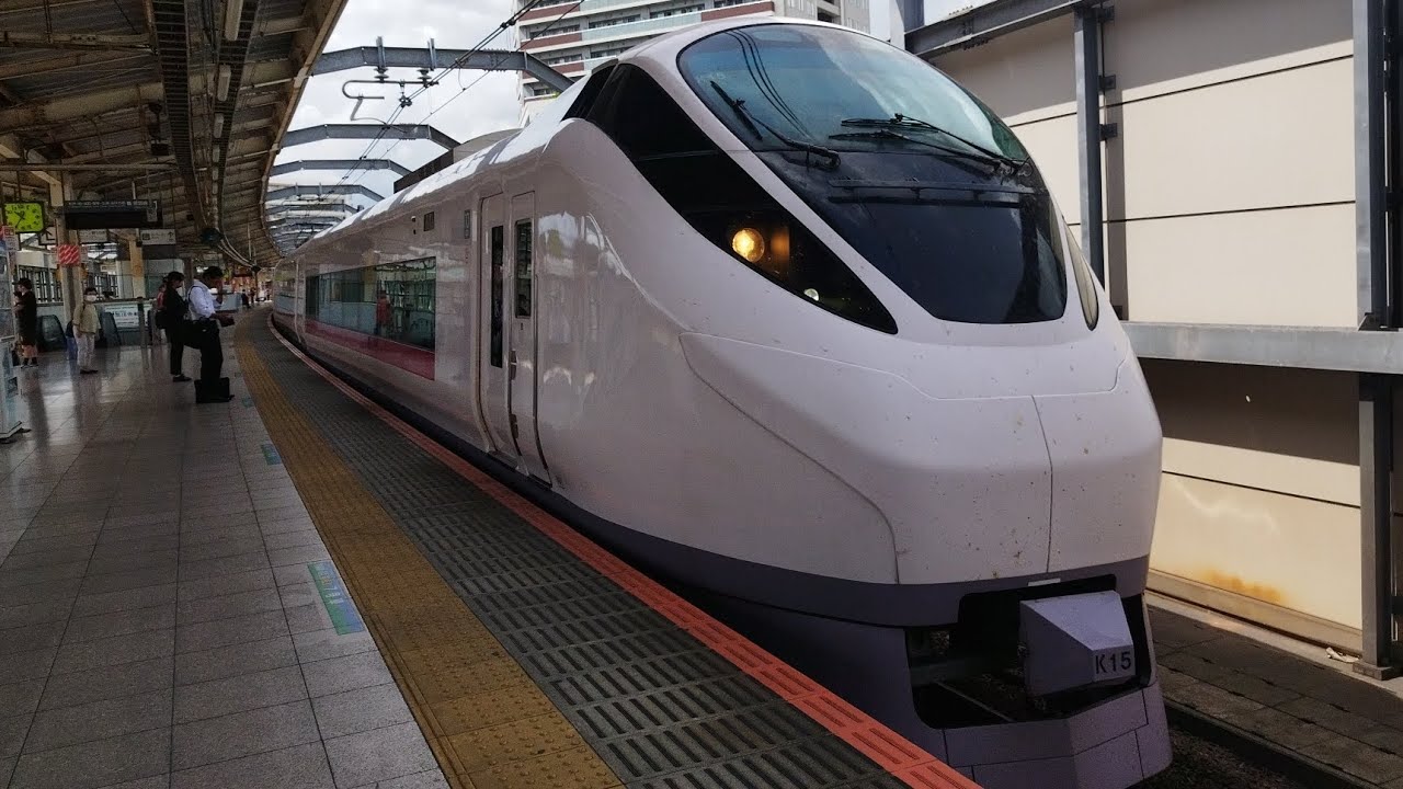 [空笛・電笛あり]E657系 K15編成 特急ときわ57号勝田行が空笛・電笛を鳴らしながら南千住駅1番線を通過するシーン - YouTube