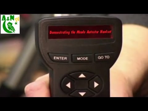 Demonstrating the Meade Autostar Handset
